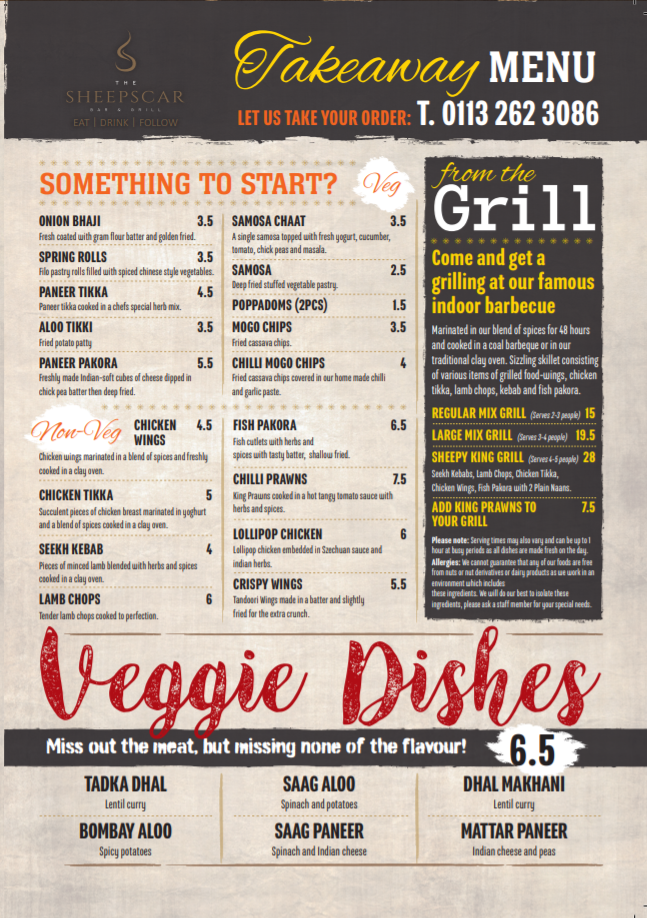 TAKEAWAY MENU – tsbg